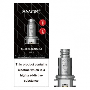 SMOK NORD 2 - Replacement Coils 5 pack - DC MTL 0.8 ohm -puffdaddie.co.uk
