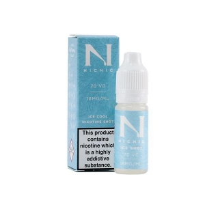 Nic Nic ICE COOL Nicotine Shots Nic Shot E Liquid Juice 18mg 70VG 10ml ...