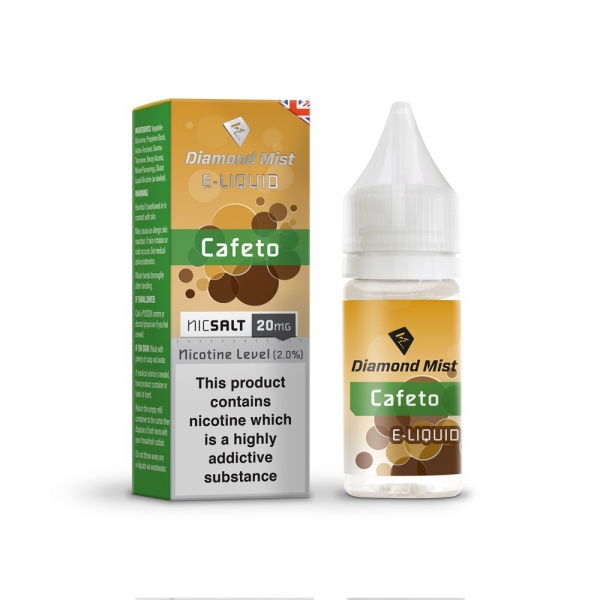 Diamond Mist Nic SALT 'Coffee (Cafeto) ' Flavour E-Liquid 10ml -10mg ...