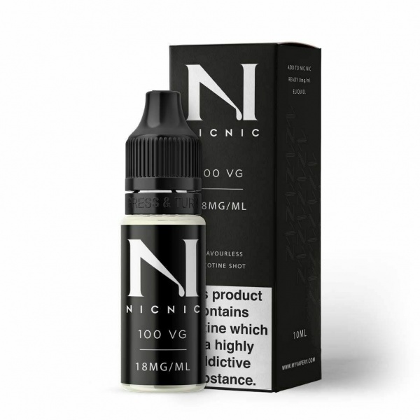 Nic Nic- Nicotine Shots Nic Shot E Liquid Juice 18mg 100%VG 10ml ...